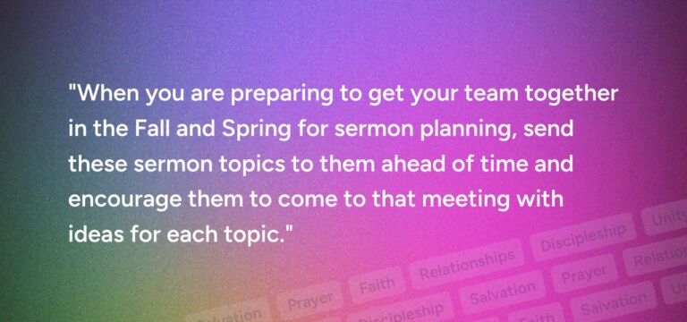 6 Sermon Topics You Can Preach Anytime - Ministry Pass