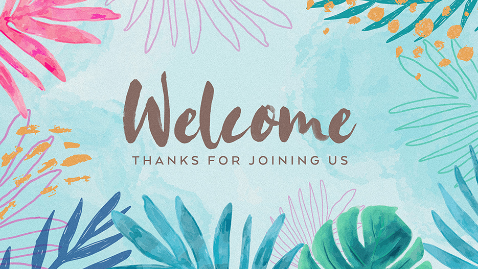 Example Of A Church Welcome