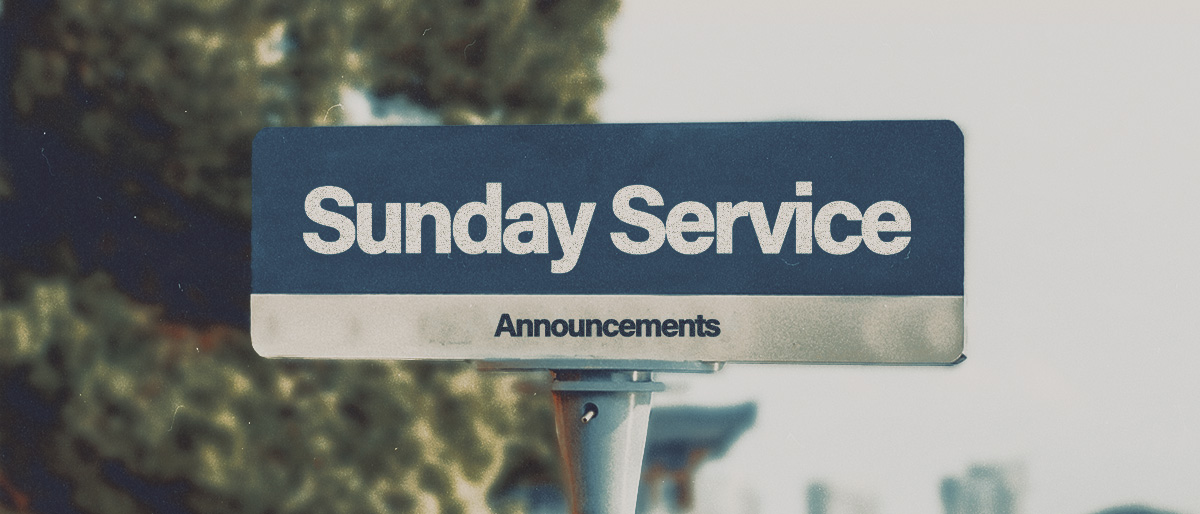 The 10 Commandments of Sunday Church Announcements
