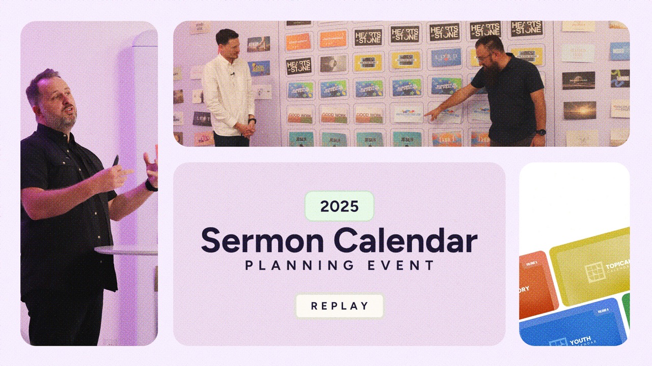 2025 Sermon Calendar Planning Event REPLAY - Ministry Pass