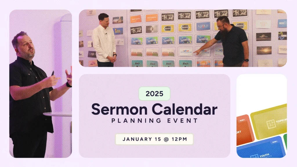 Register - Sermon Calendar Planning Event - Ministry Pass